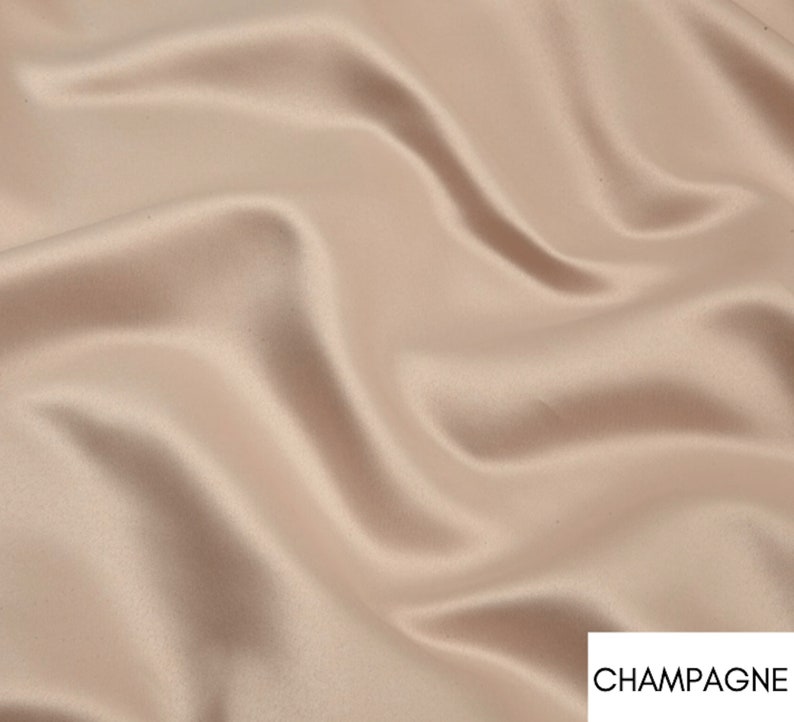 Matte Satin Fabric By The Yard Dull Satin Yardage Wedding Etsy