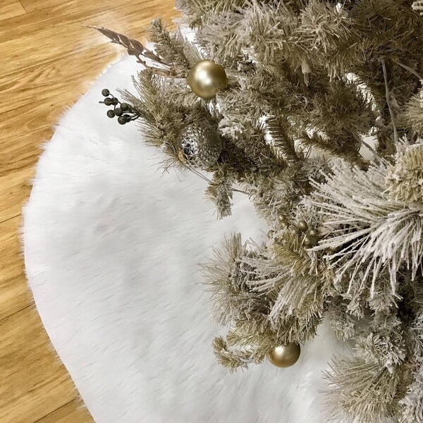 Faux Fur Tree Skirt - Etsy