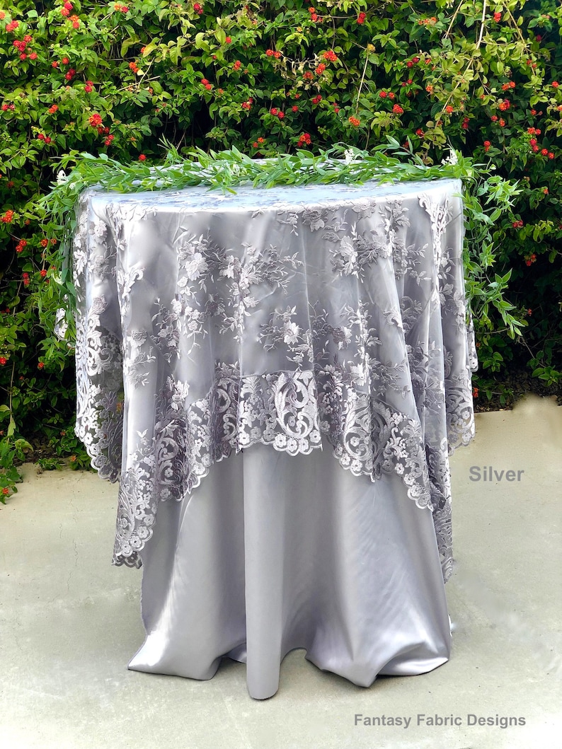Lace Tablecloth Blush Lace Overlay Wedding Decor Table - Etsy