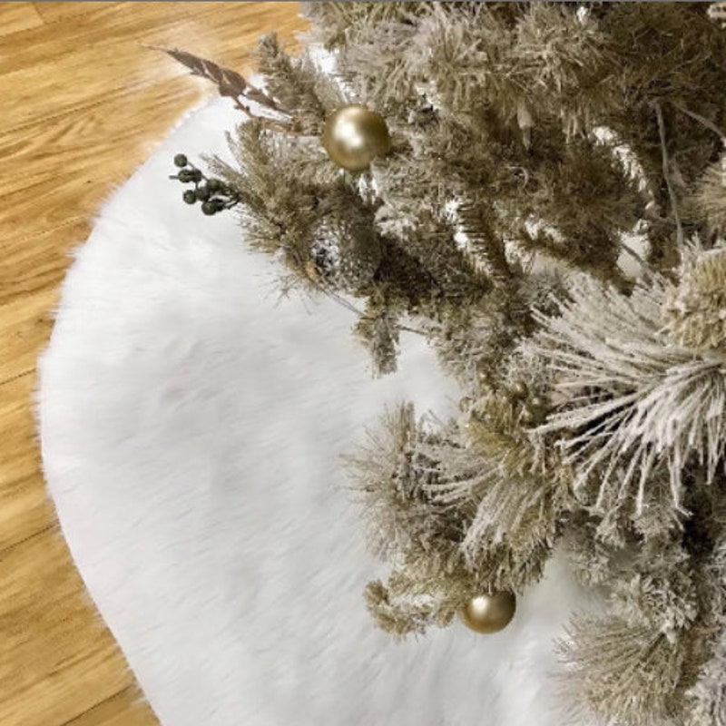 Faux Fur Tree Skirt - Etsy