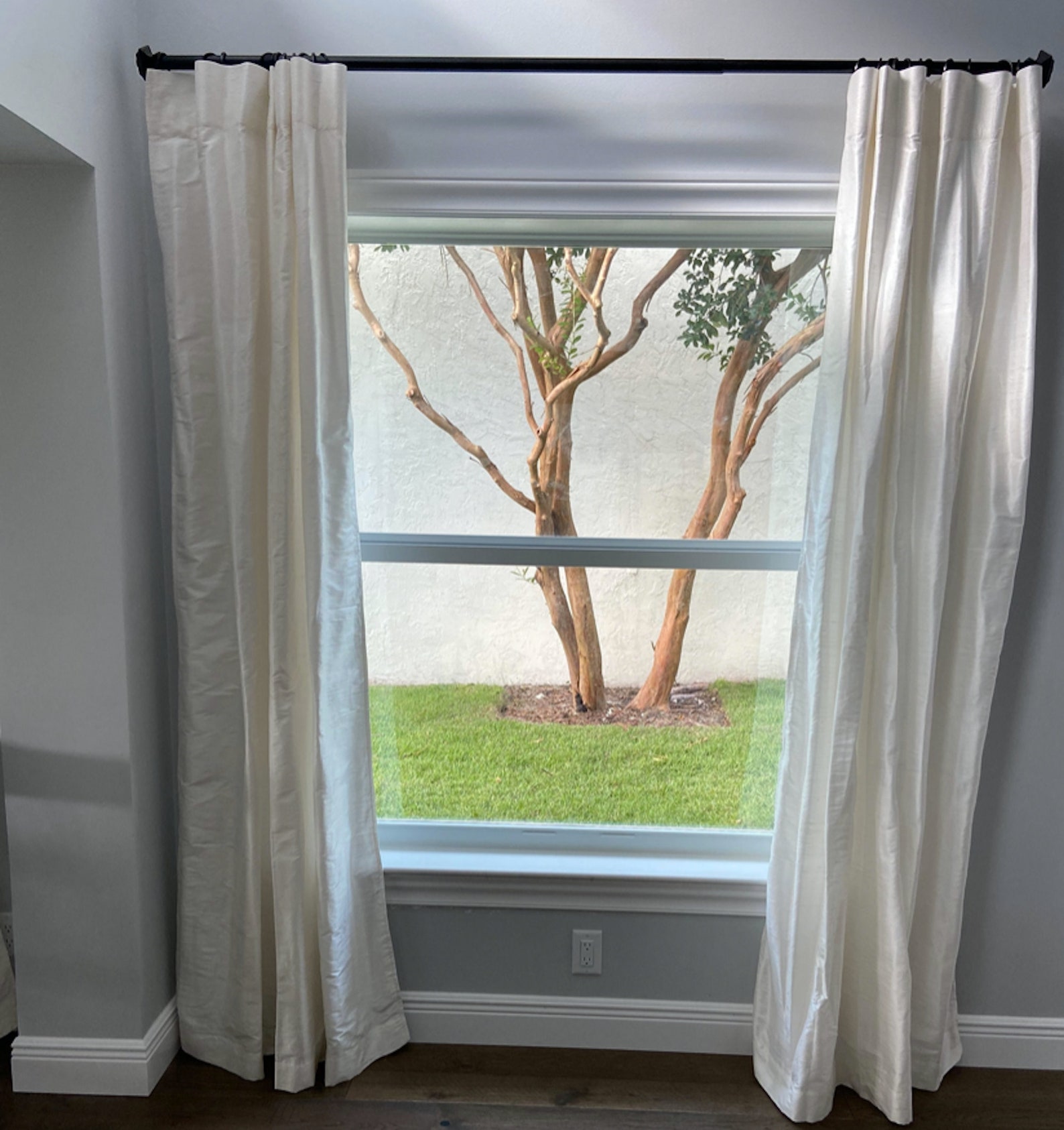 Silk Window Treatments Silk Curtain Panels Silk Drapes - Etsy