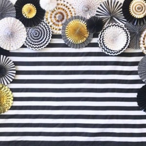 Photo Backdrops, Striped Photo Backdrop, Photo Booth Backdrop, Black ...