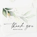 Eucalyptus Thank You Card Template, Wedding Thank You Cards, Engagement ...