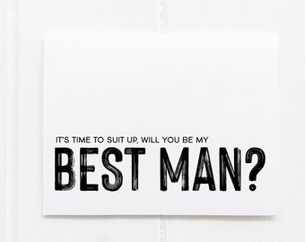Best Man Invite - Etsy