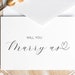 Simple Will You Marry Us Wedding Day Card, Wedding Officiant Request ...