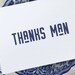 Thanks Man Card Groomsman Gifts Groomsmen Gift Wedding | Etsy