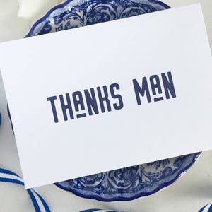 Thanks Man Card, Groomsman Gifts, Groomsmen Gift, Wedding Thank You ...