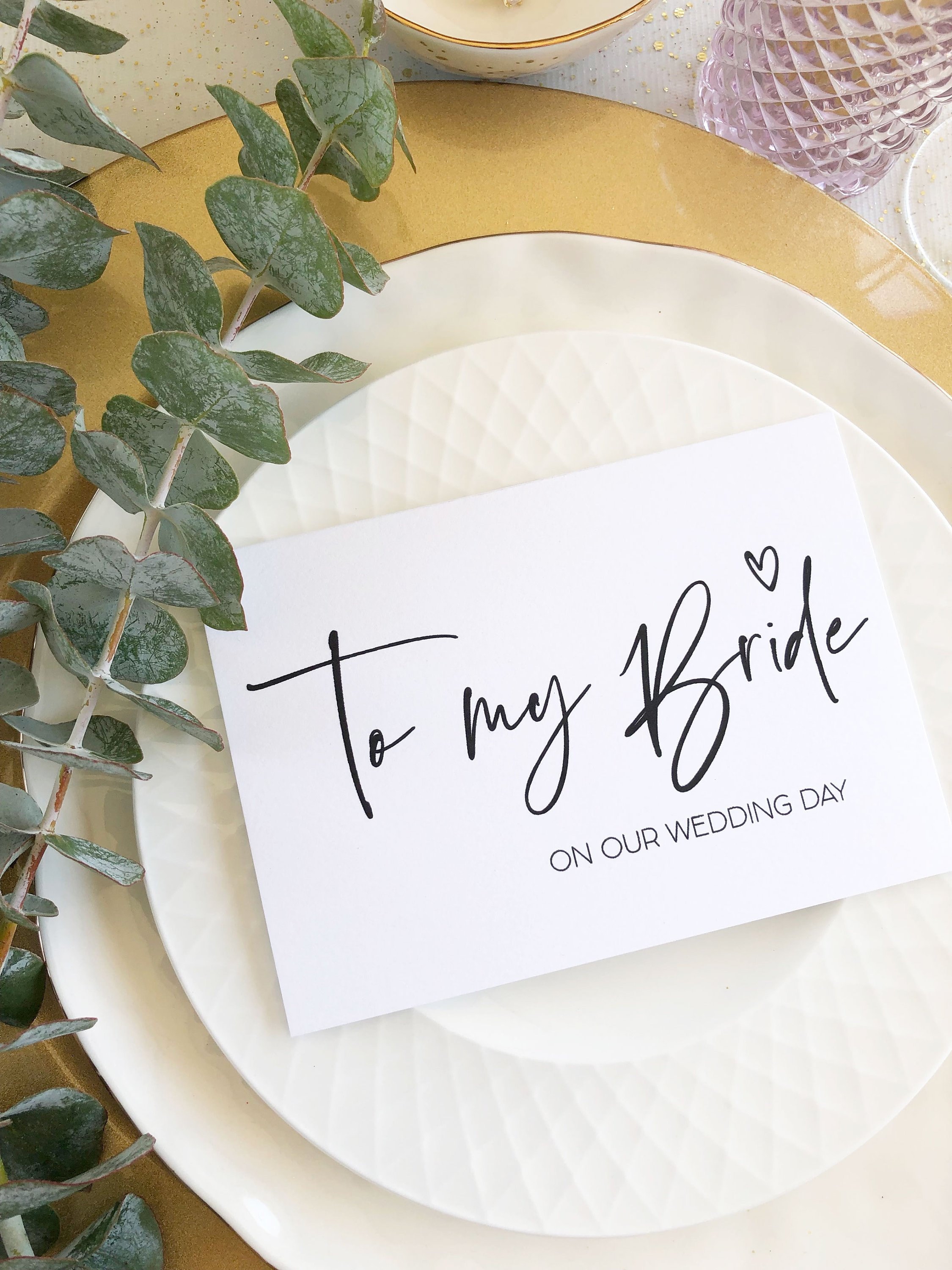 Card for Bride Card From Groom to Bride Card for Wedding - Etsy Australia