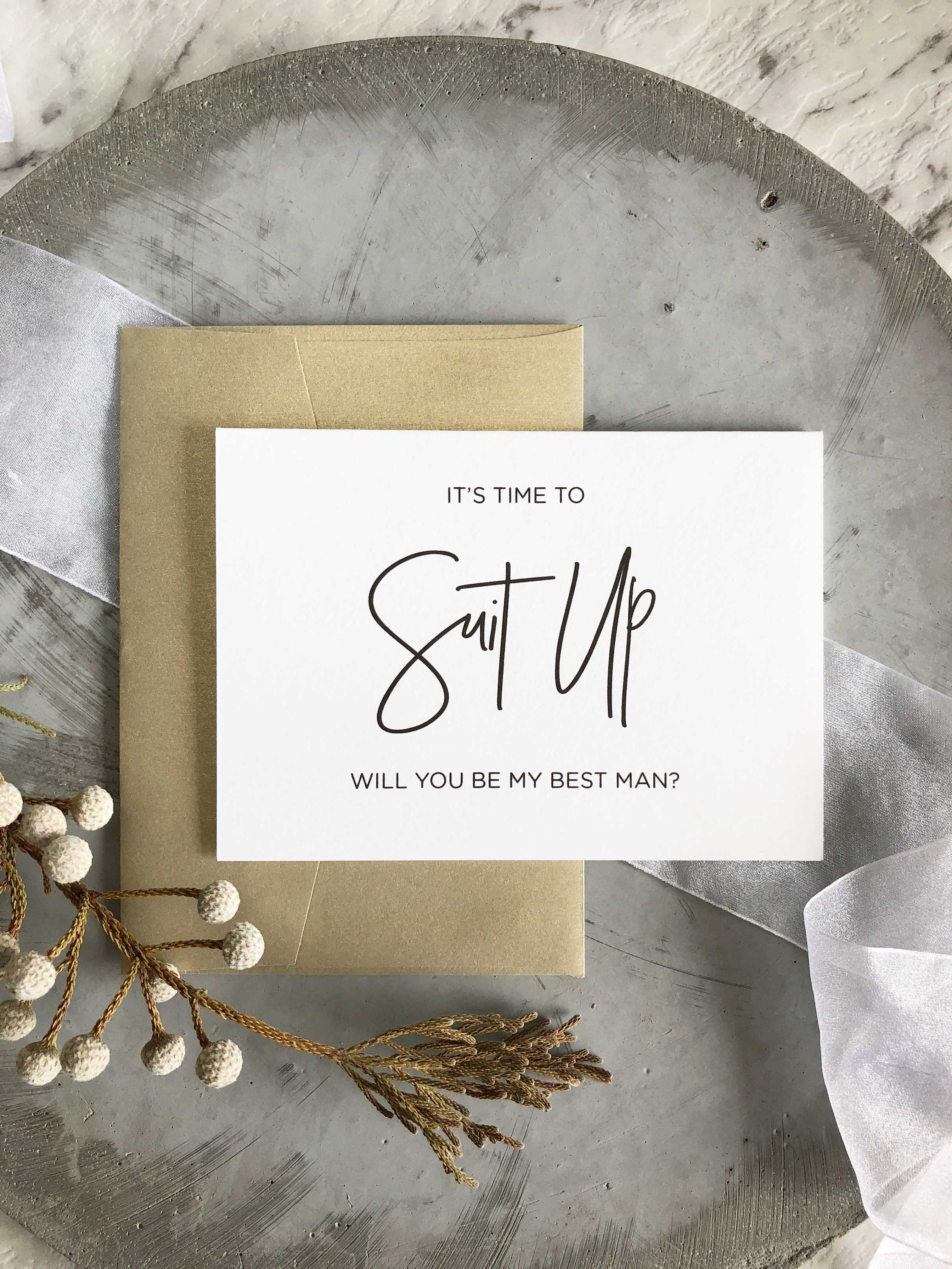 Best Man Card Bestman Card Groomsman Card Best Man - Etsy