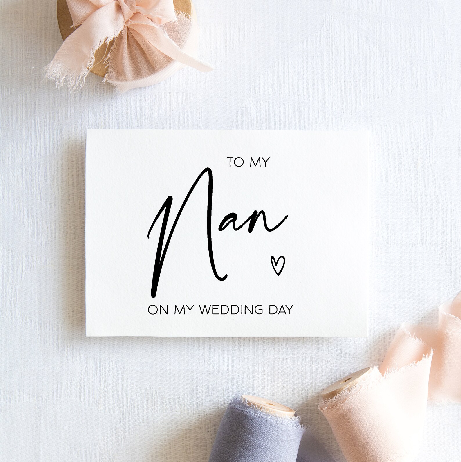 To My Nana on My Wedding Day, Card Nan of the Bride Card, Grandma of ...