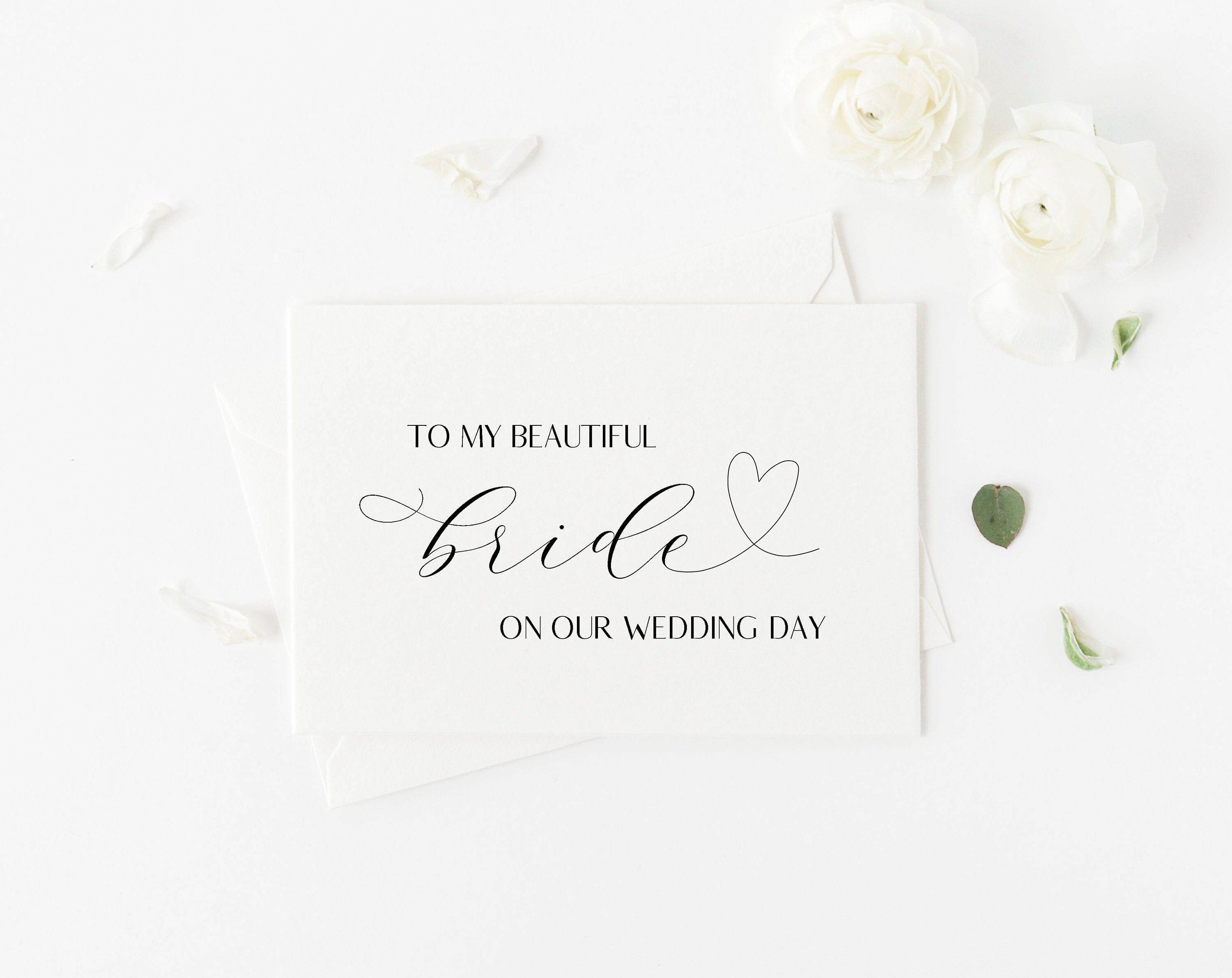 Bride Gift, to My Bride on Our Wedding Day, Elegant Wedding, Beautiful ...
