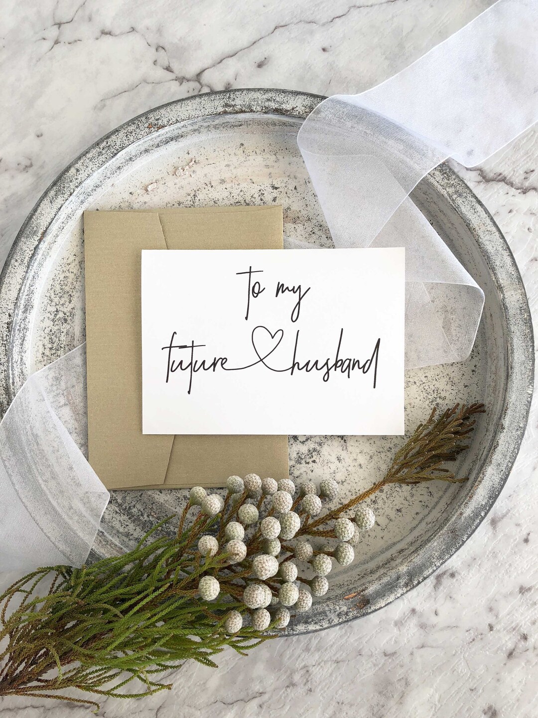 Card From Bride to Groom, to My Future Husband Card, Gift for Groom, to ...