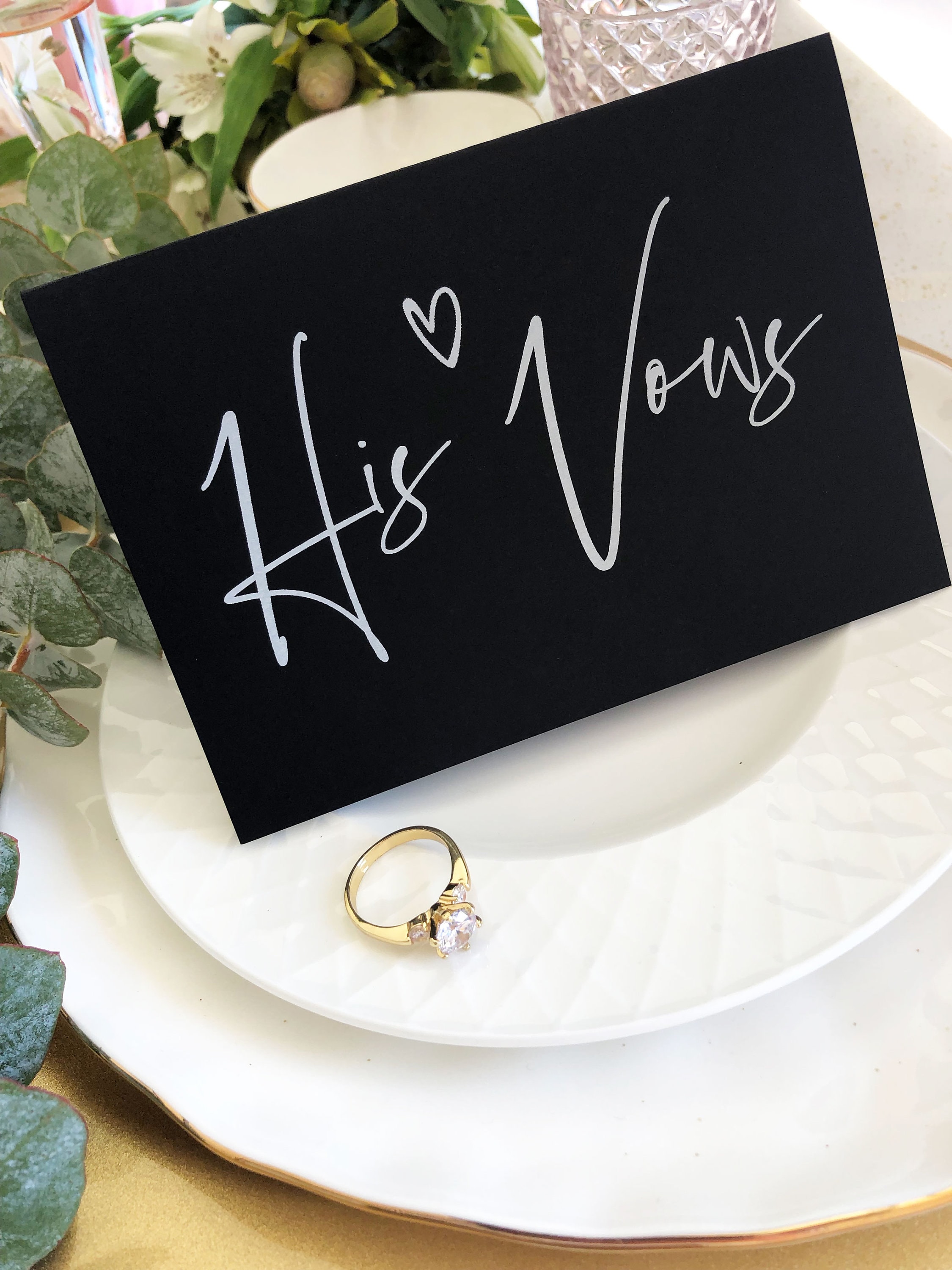 His and Hers Vows Wedding Vow Book Groom Vows Bride Vows | Etsy