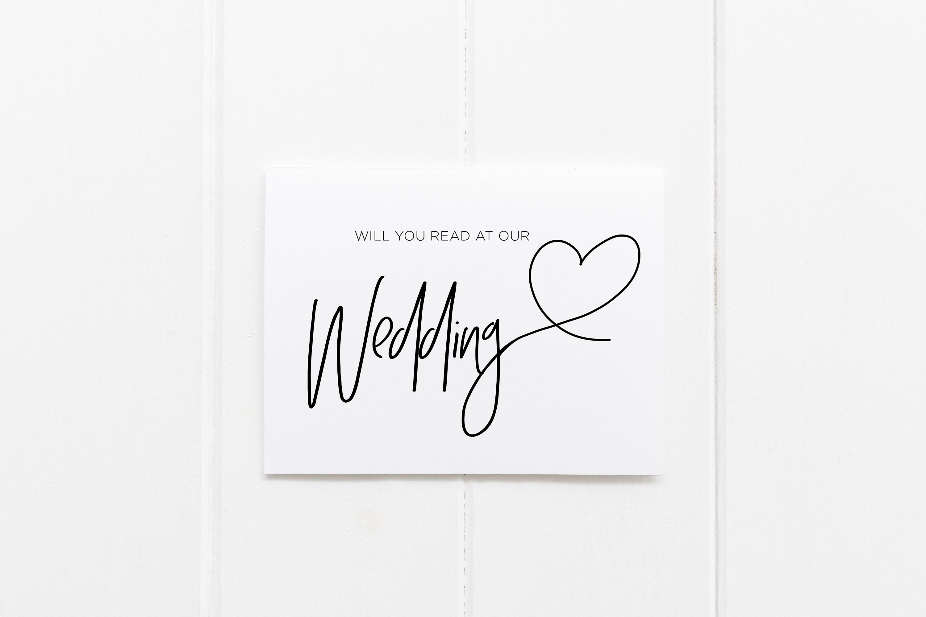 Will You Read at Our Wedding Card Wedding Reader Gift | Etsy UK