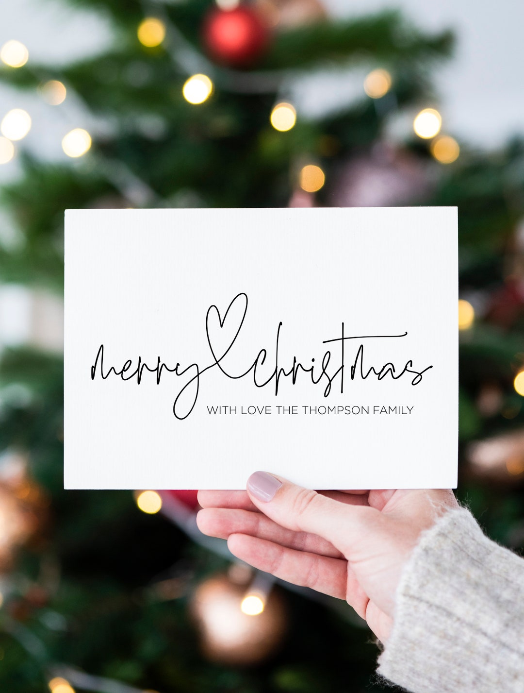 Cute Merry Christmas Cards, Custom Holiday Cards for Family ...