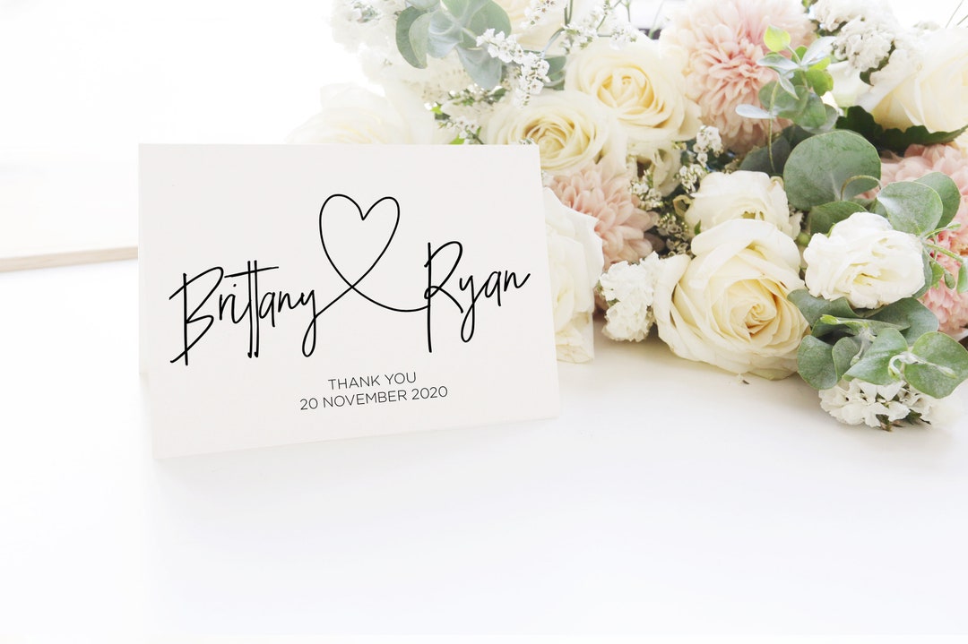 Custom Wedding Thank You Cards, Engagement Thank You Cards ...