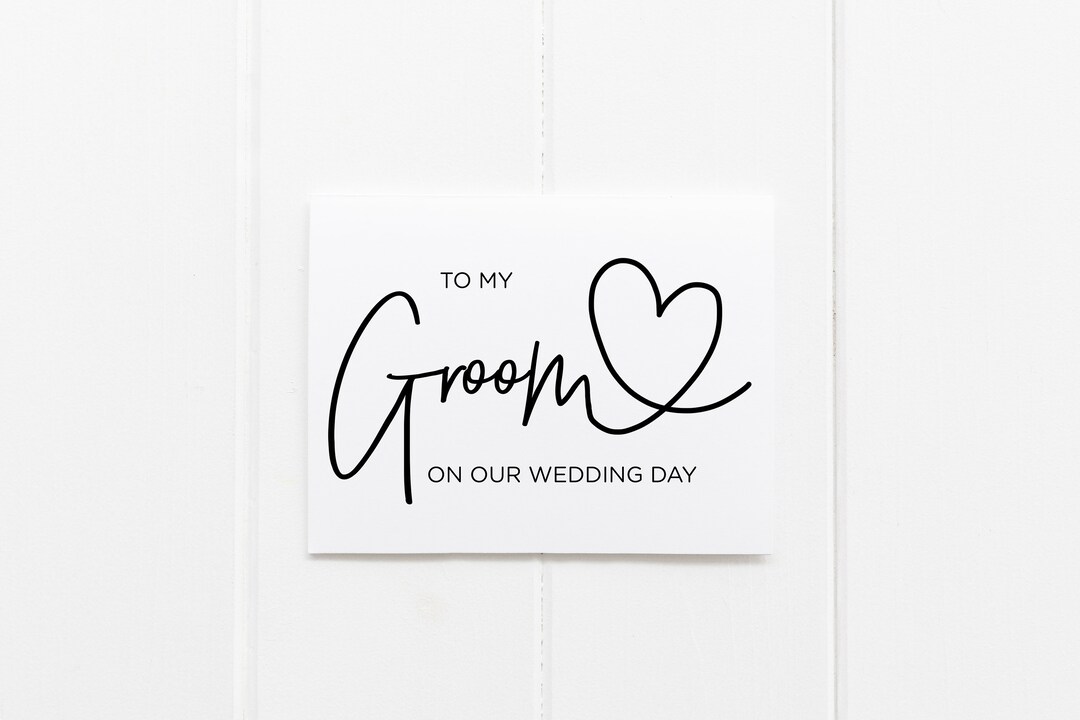 To My Groom Card, Groom Card From Bride to Groom Gift, Groom Gift From ...