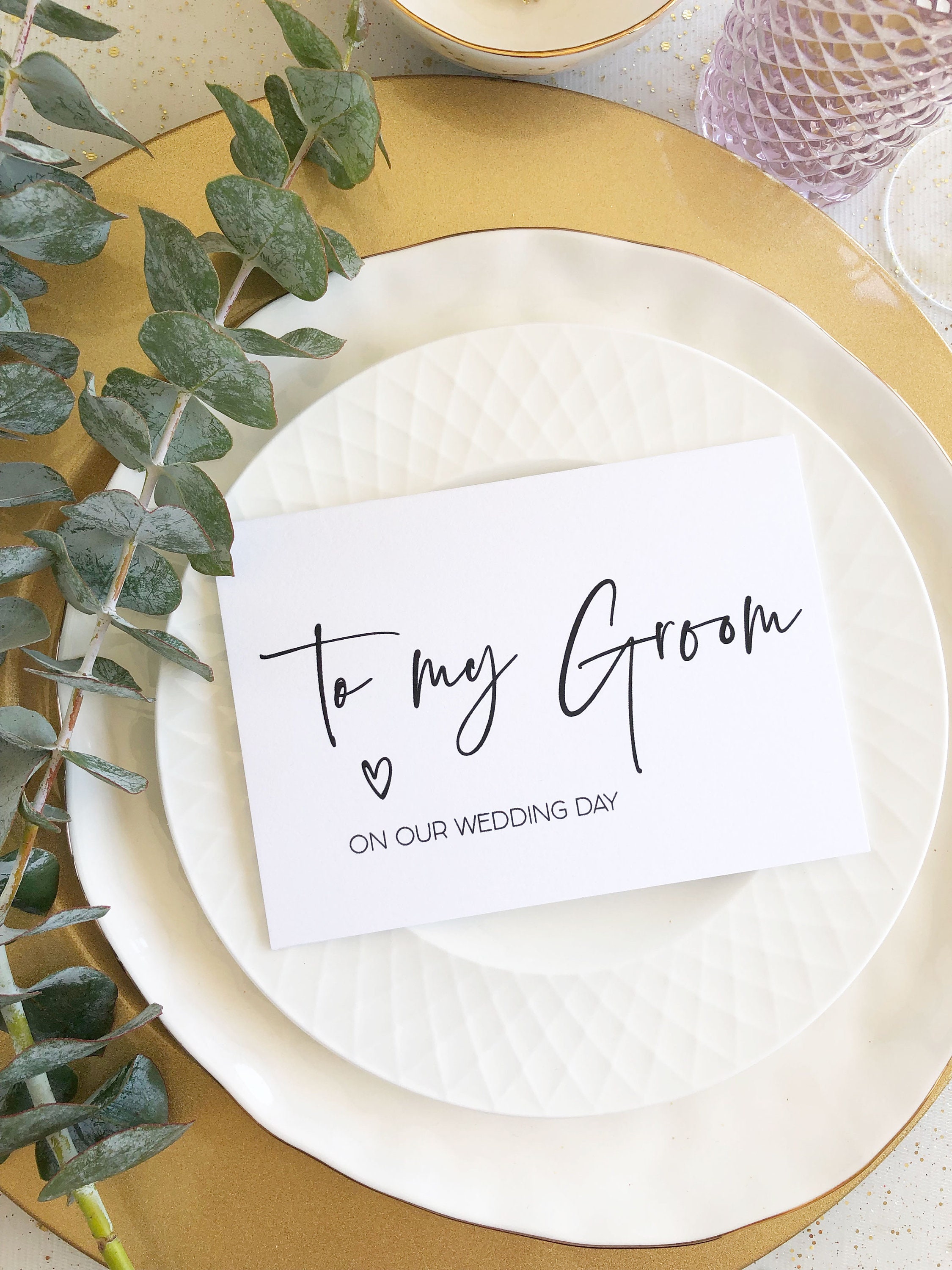 To My Groom Wedding Card From Bride to Groom Card Husband on - Etsy ...