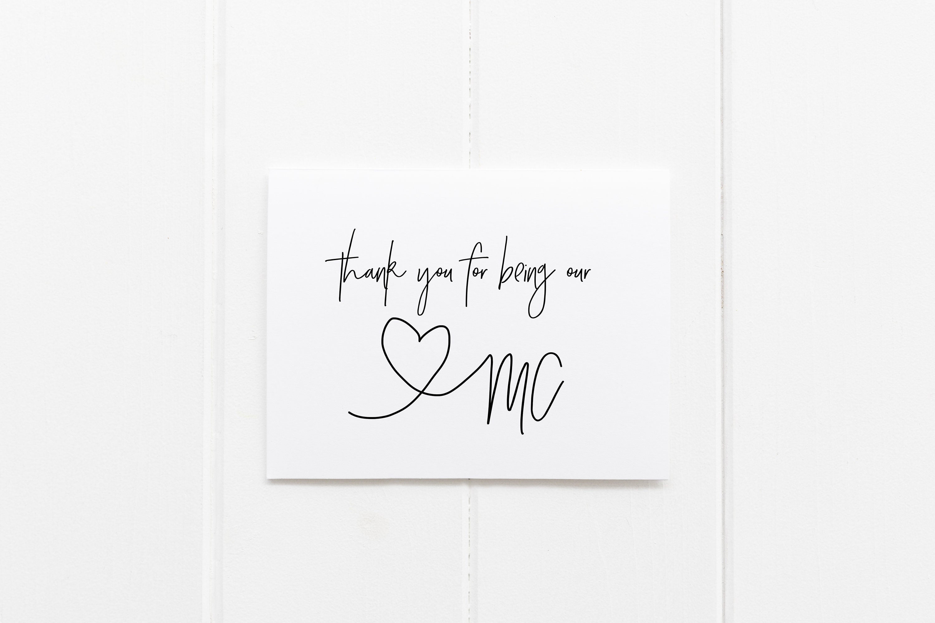 Thank You for Being Our Master of Ceremonies, Bridal Party Gift, MC ...