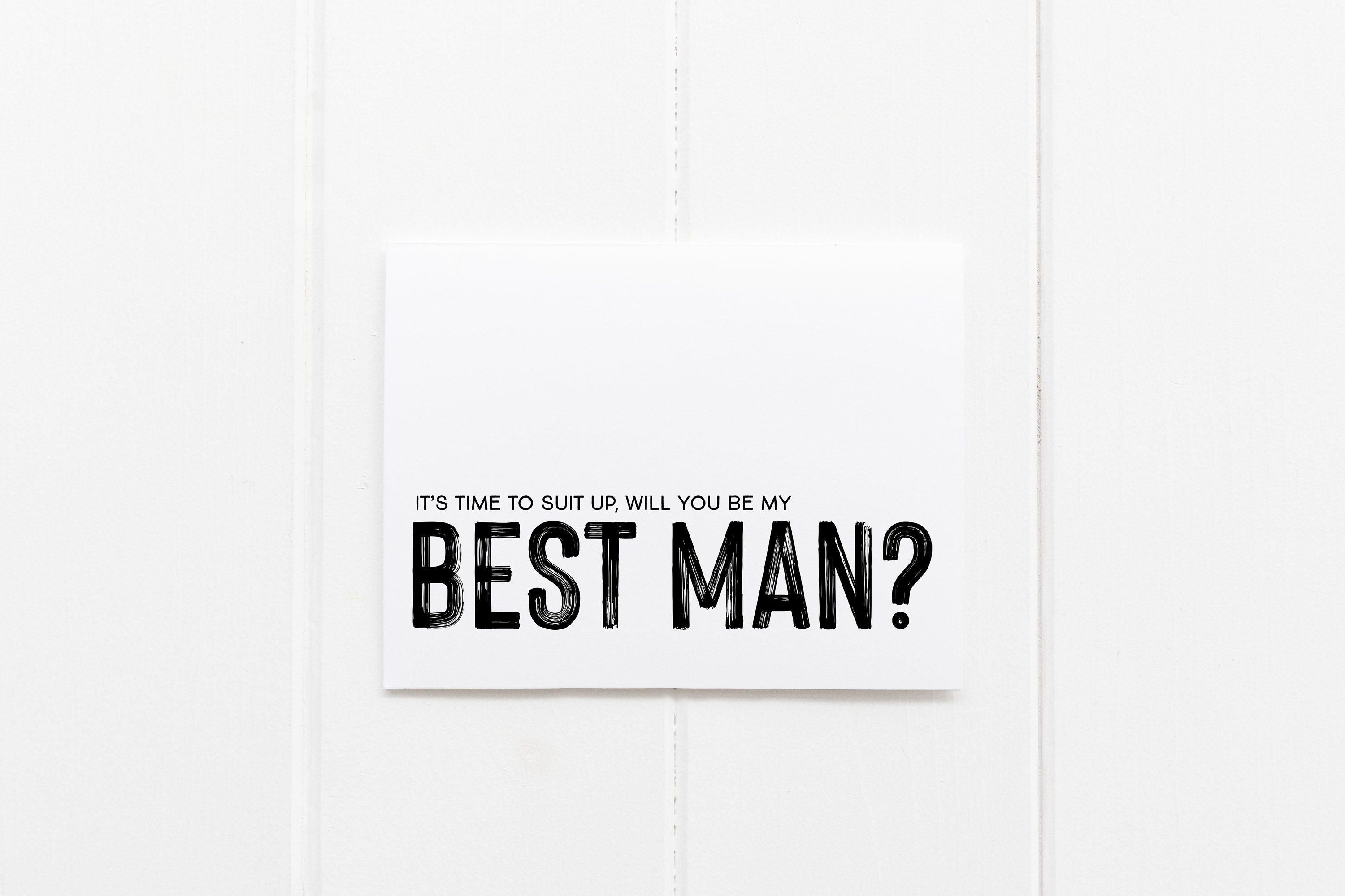 Asking Best Man Proposal Wedding Card, Suit up Be My Best Man Invite ...