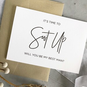Best Man Card, Bestman Card, Groomsman Card, Best Man Invitation, Be My ...