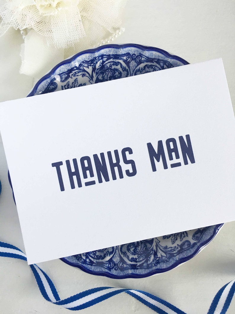 Thanks Man Card Groomsman Gifts Groomsmen Gift Wedding | Etsy