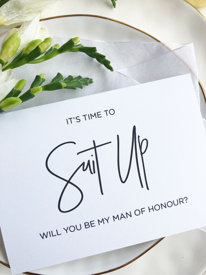 Man of Honor Card Best Man Card Bestman Card Will You Be My | Etsy
