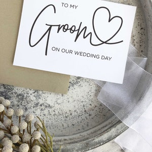 To My Groom Card, Groom Card From Bride to Groom Gift, Groom Gift From ...