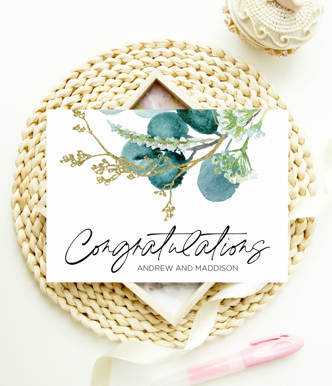 Custom Congratulations to the New MR & MRS Wedding Card, Bride and ...