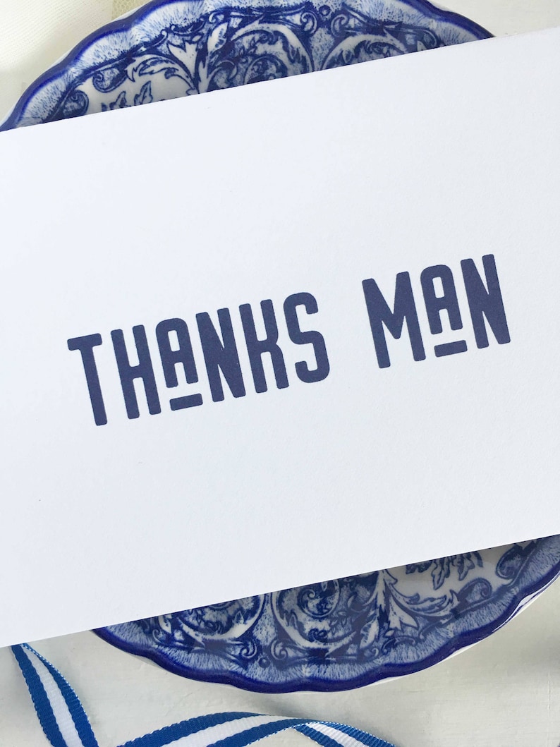 Thanks Man Card, Groomsman Gifts, Groomsmen Gift, Wedding Thank You ...