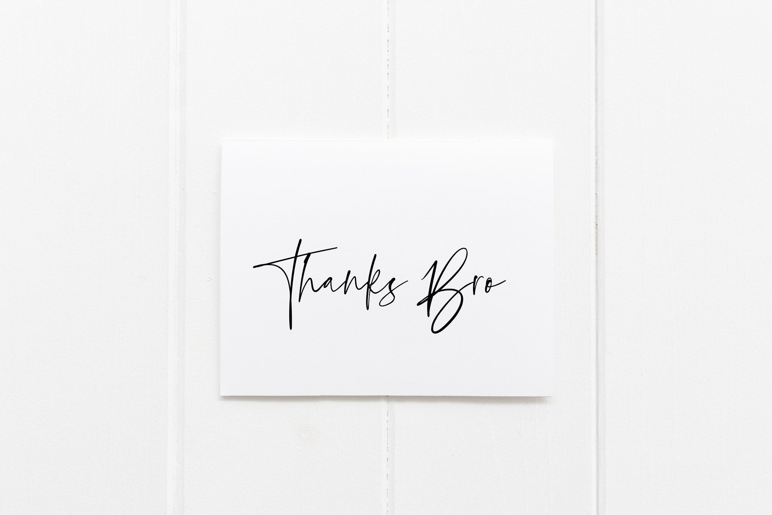 Thank You Thanks Bro Best Man Card Groomsmen Gifts Groomsman | Etsy