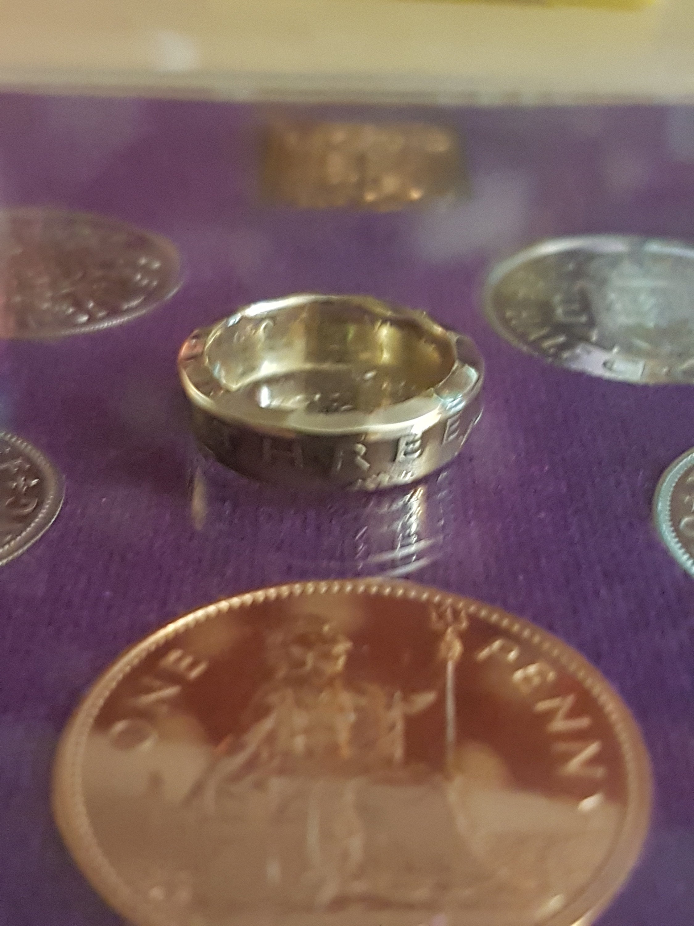 Coin Ring Thruppence Request Your Date and Size Today - Etsy UK