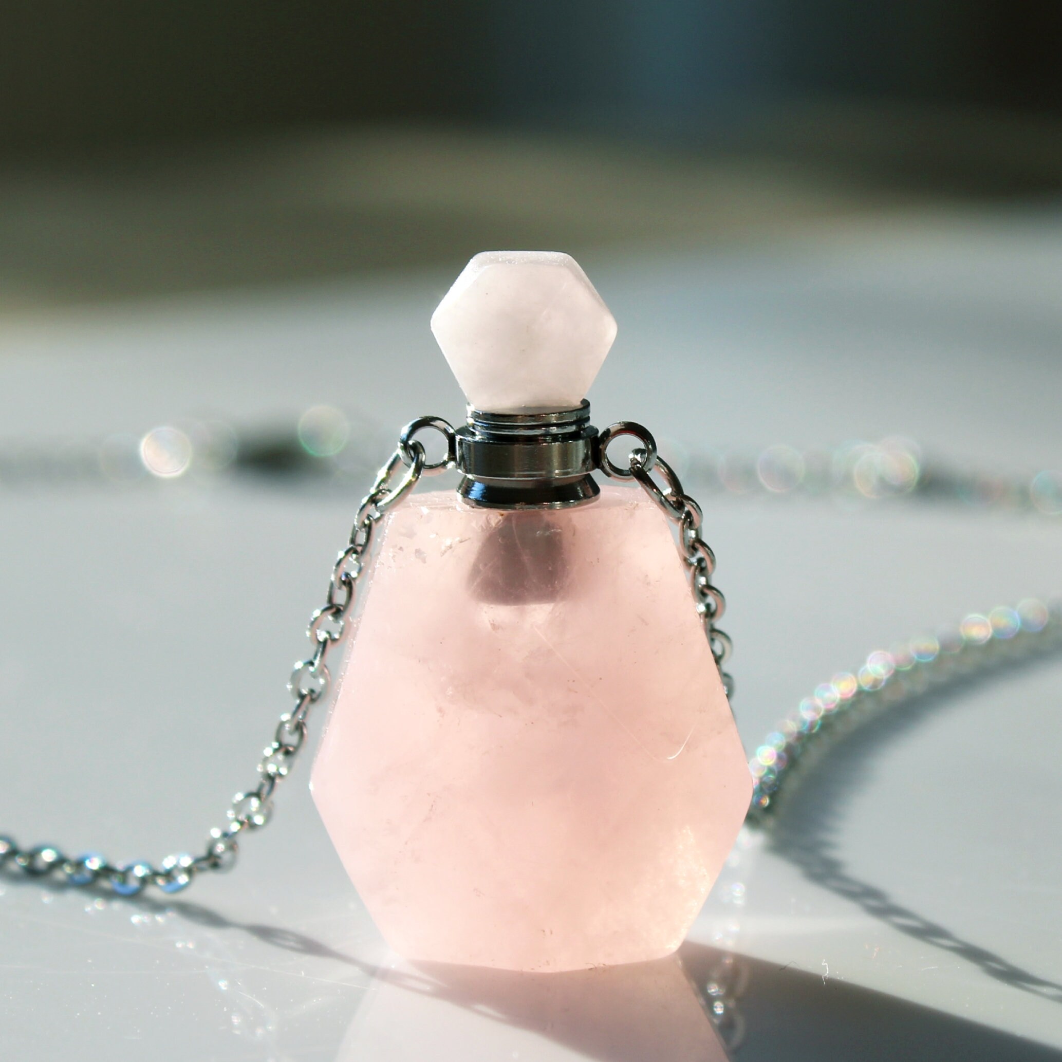 Natural Crystal Small Urn on Chain Crystal Pet Urn Small | Etsy UK