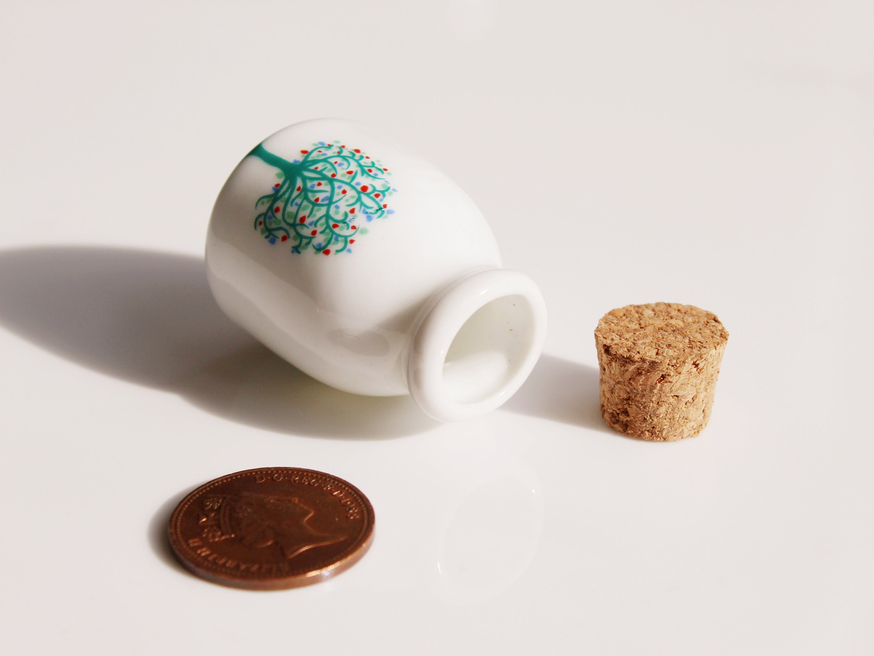 Small Ceramic Urn With Cork Top Ceramic Mini Urn Ashes - Etsy UK