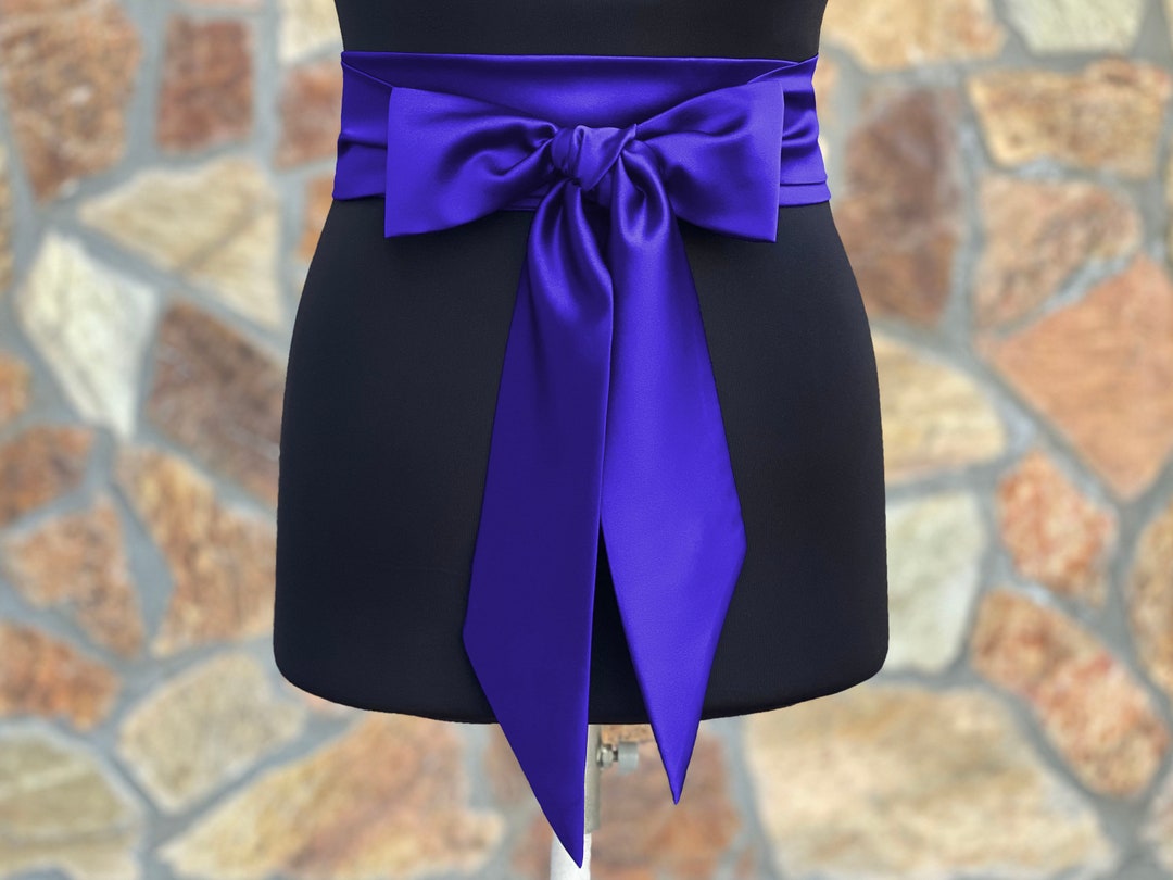Plus Size Royal Blue Sash, Solid Royal Blue Sash Belt, Wedding Dress ...