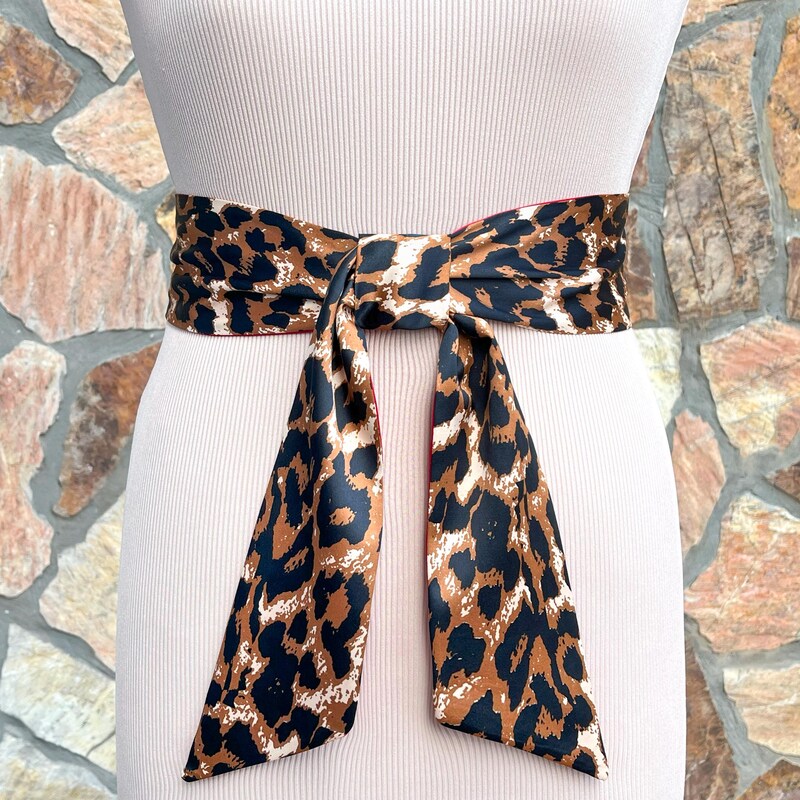 Leopard Print Belt - Etsy