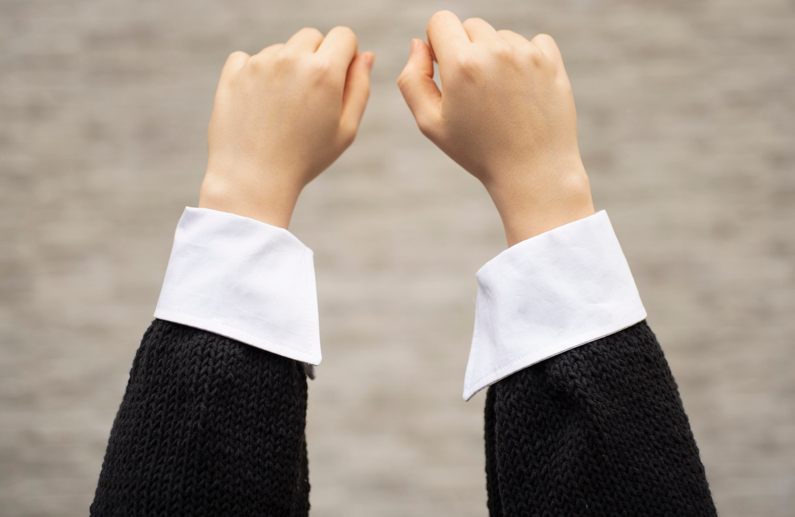 White Formal Faux Cuff, Fake Cuff, Sleeve Extender, Wrist Cuff Set of 2 ...