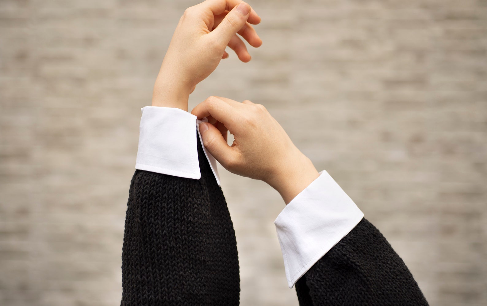 White Formal Faux Cuff, Fake Cuff, Sleeve Extender, Wrist Cuff Set of 2 ...