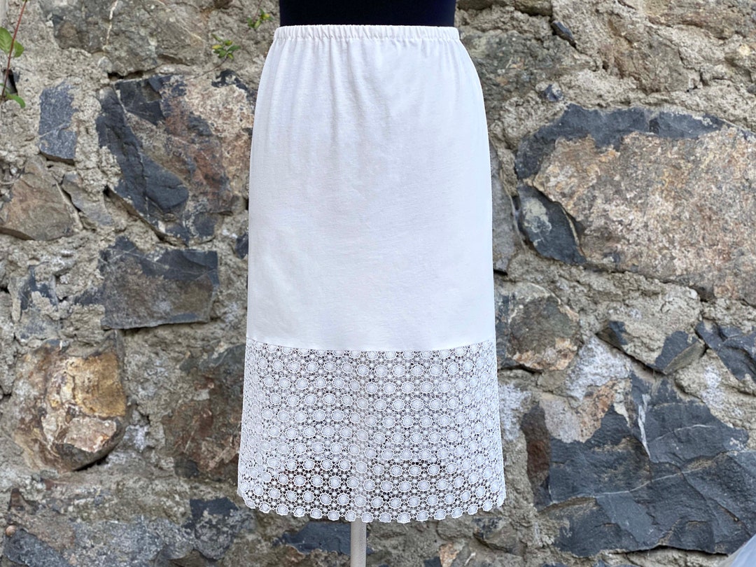 Modest Lace Slip, Dress & Skirt Extender, Lace Skirt Dress Extender ...