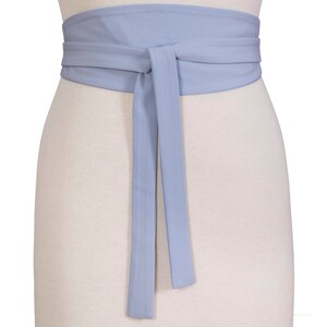 Light Blue Sky blue Obi Belt Sash Corset Wide Wrap Belt | Etsy