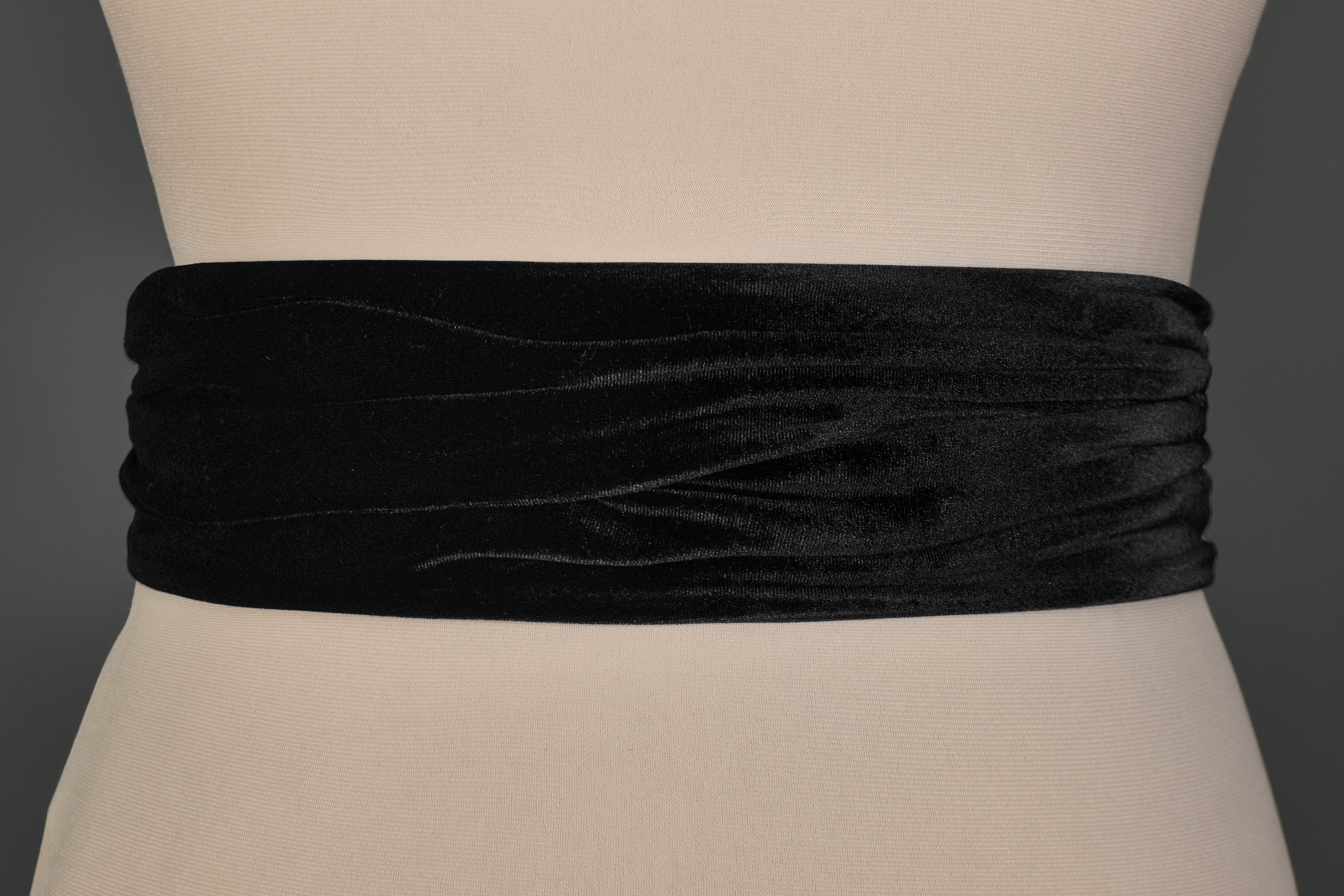 Velvet Plus Size Black Sash, Solid Black Sash Belt, Wedding Dress Sash ...