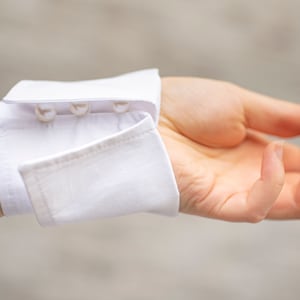 White Formal Faux Cuff, Fake Cuff, Sleeve Extender, Woman French Cuff ...