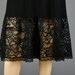 Customizable Black Lace Skirt Extender Slip, Dress Extender Slip SIZE ...