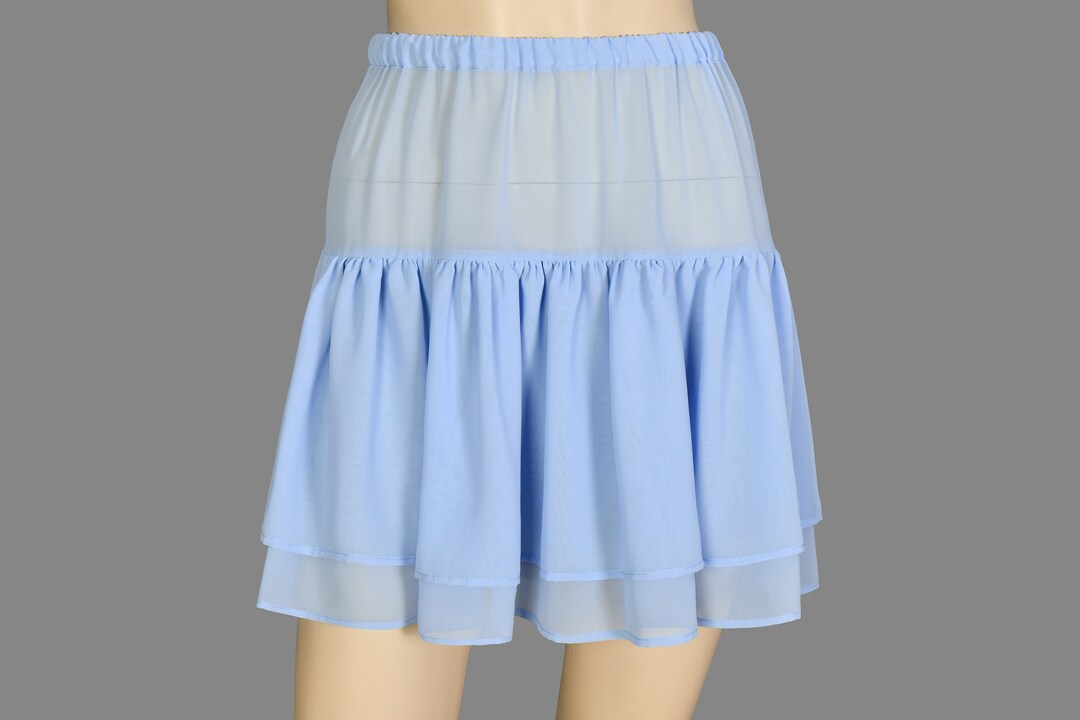 Modest Dress Shirt Extender Slip, Dress Extender Slip, Chiffon Ruffle ...