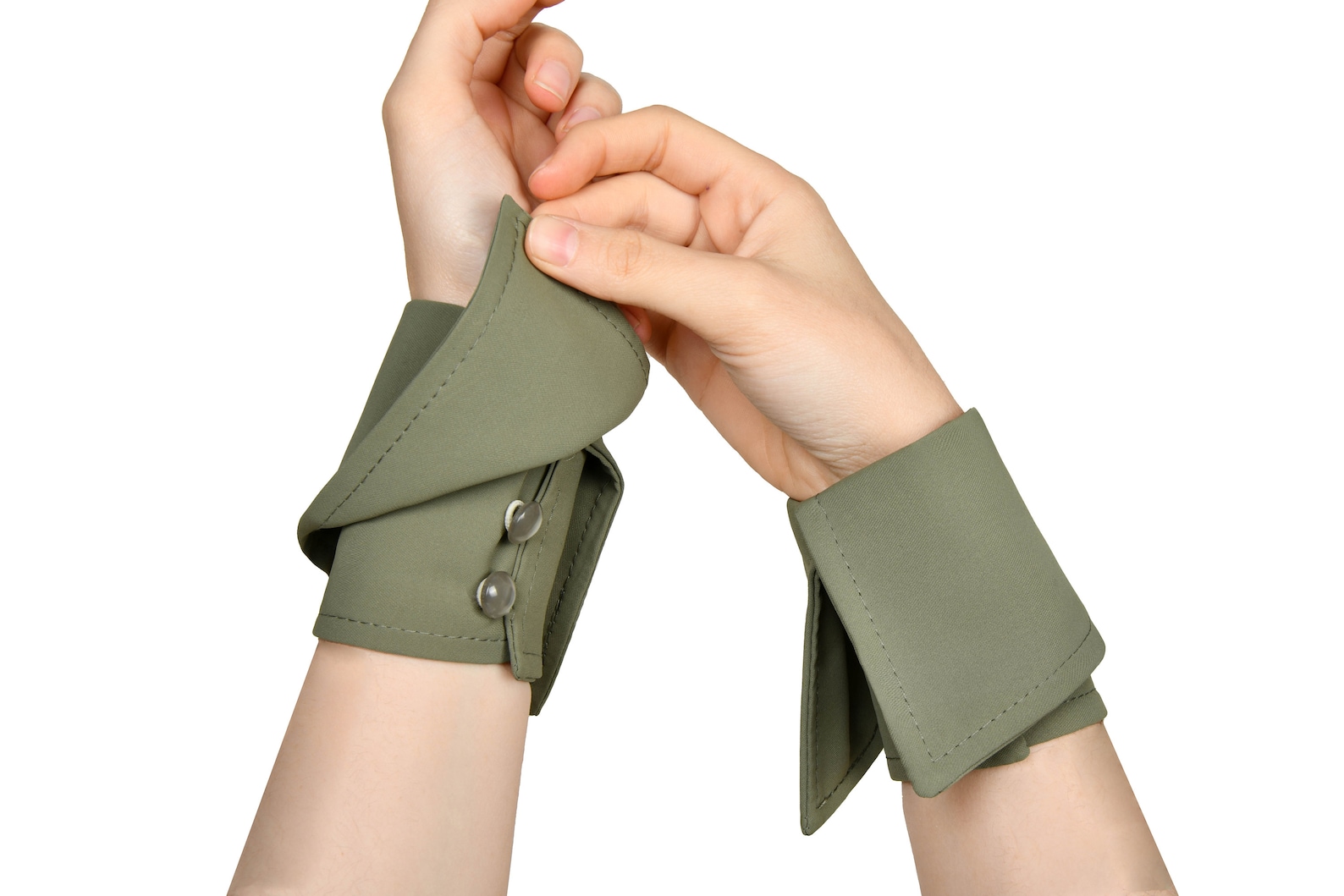 White Formal Faux Cuff, Fake Cuff, Sleeve Extender, Wrist Cuff Set of 2 ...