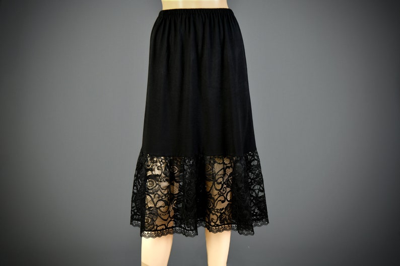 Customizable Black Lace Skirt Extender Slip Dress Extender - Etsy
