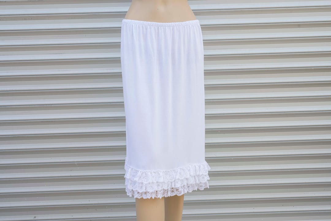 Skirt Extender Slip,dress Extender Slip, White-with LENGTH OPTION - Etsy