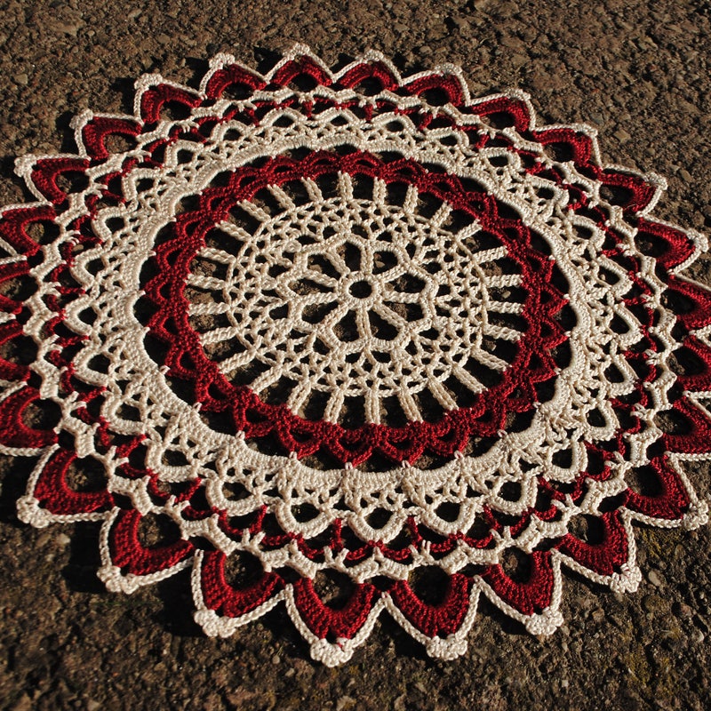 Red Doilies - Etsy