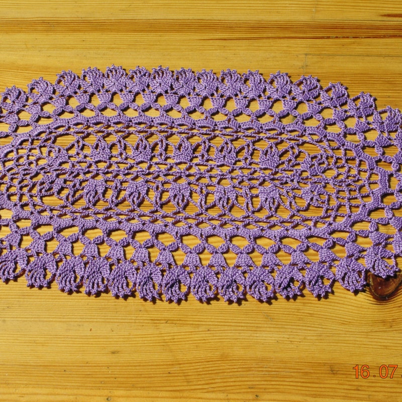 Purple Doily - Etsy
