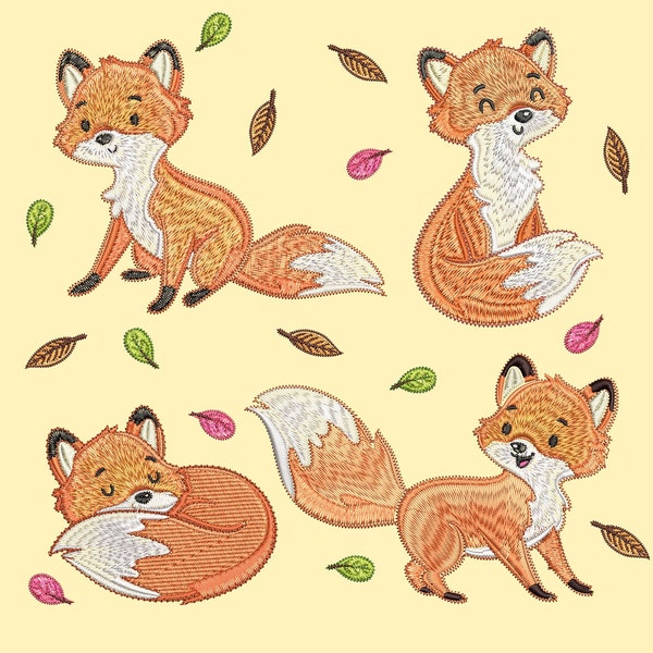 Fox Embroidery - Etsy